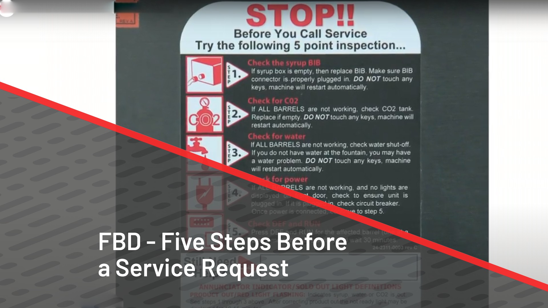 FBD - Five Steps Before a Service Request | Lancer Worldwide